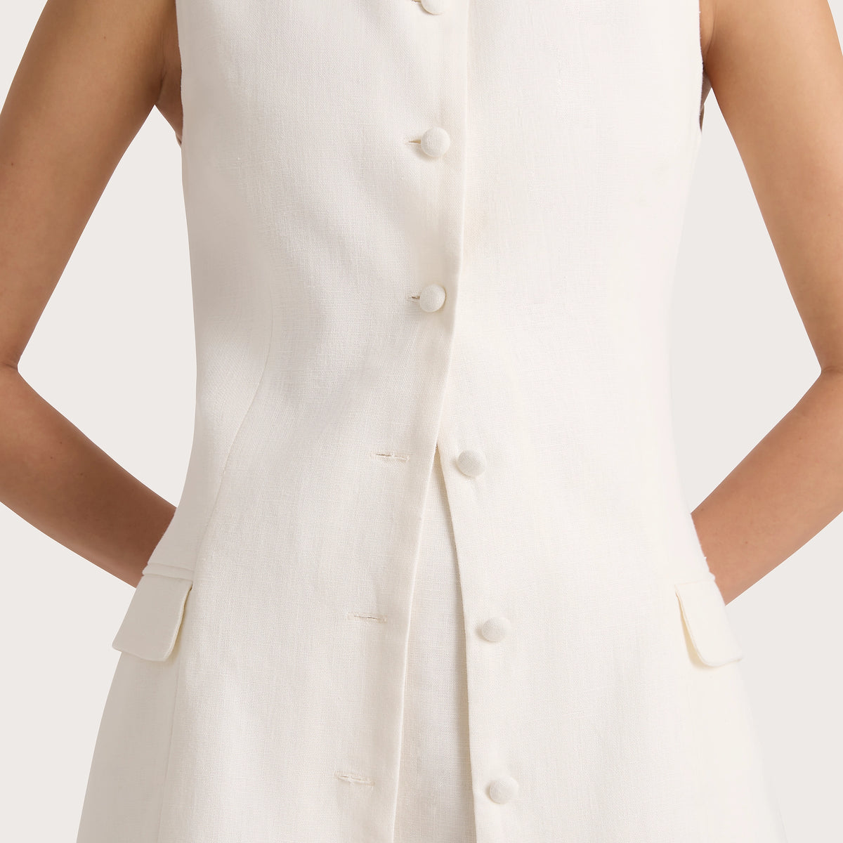 Jane Vest White - Final Sale – Faithfull the Brand AU