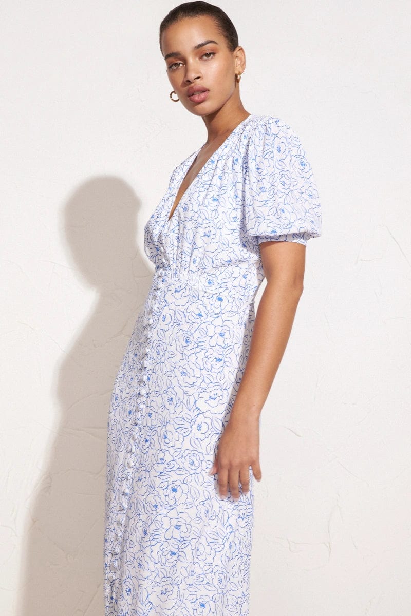 Bellavista Midi Dress Martine Floral Print Blue - Final Sale ...