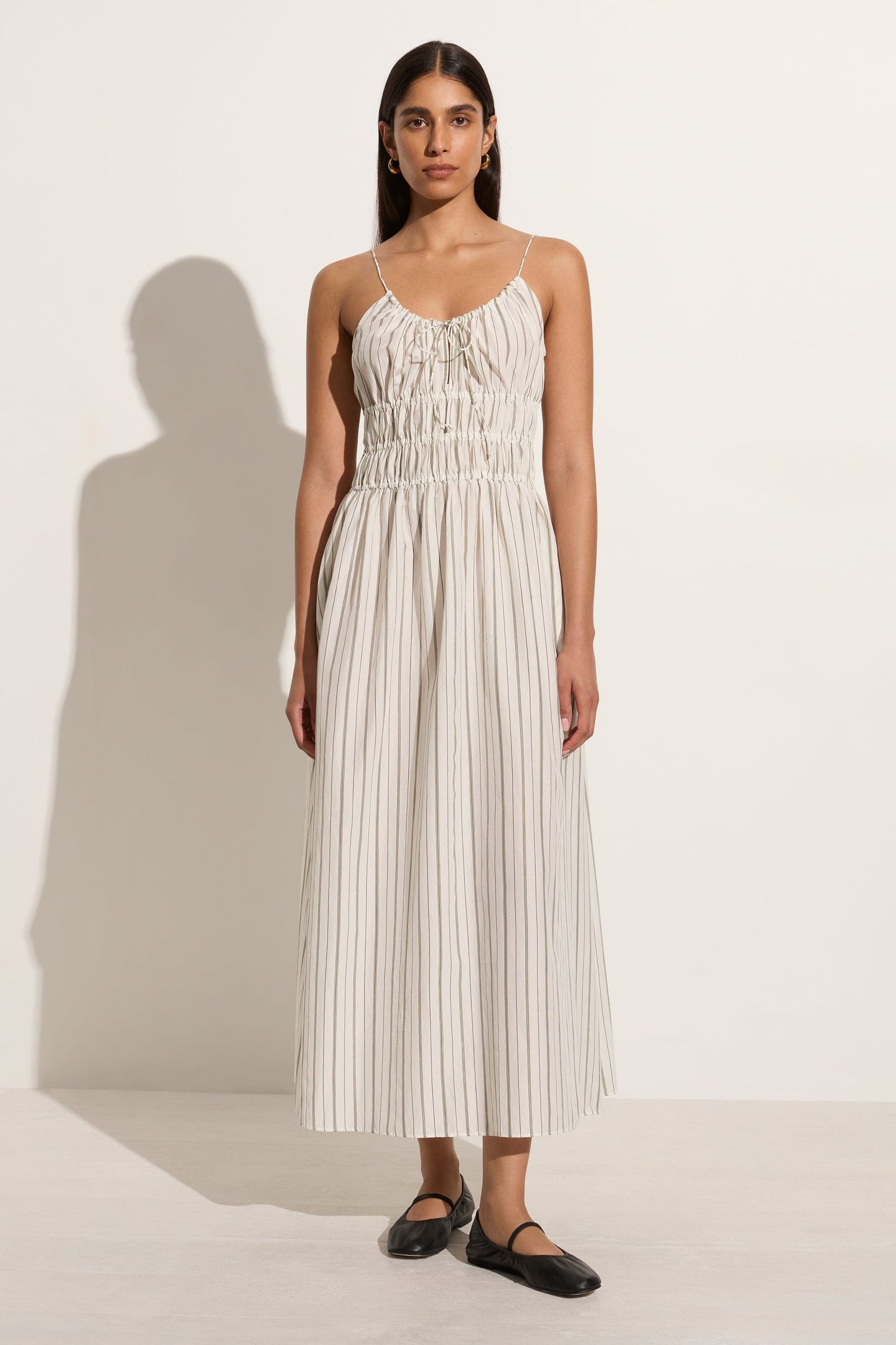 Carinna Midi Dress Trieste Stripe - Faithfull the Brand AU